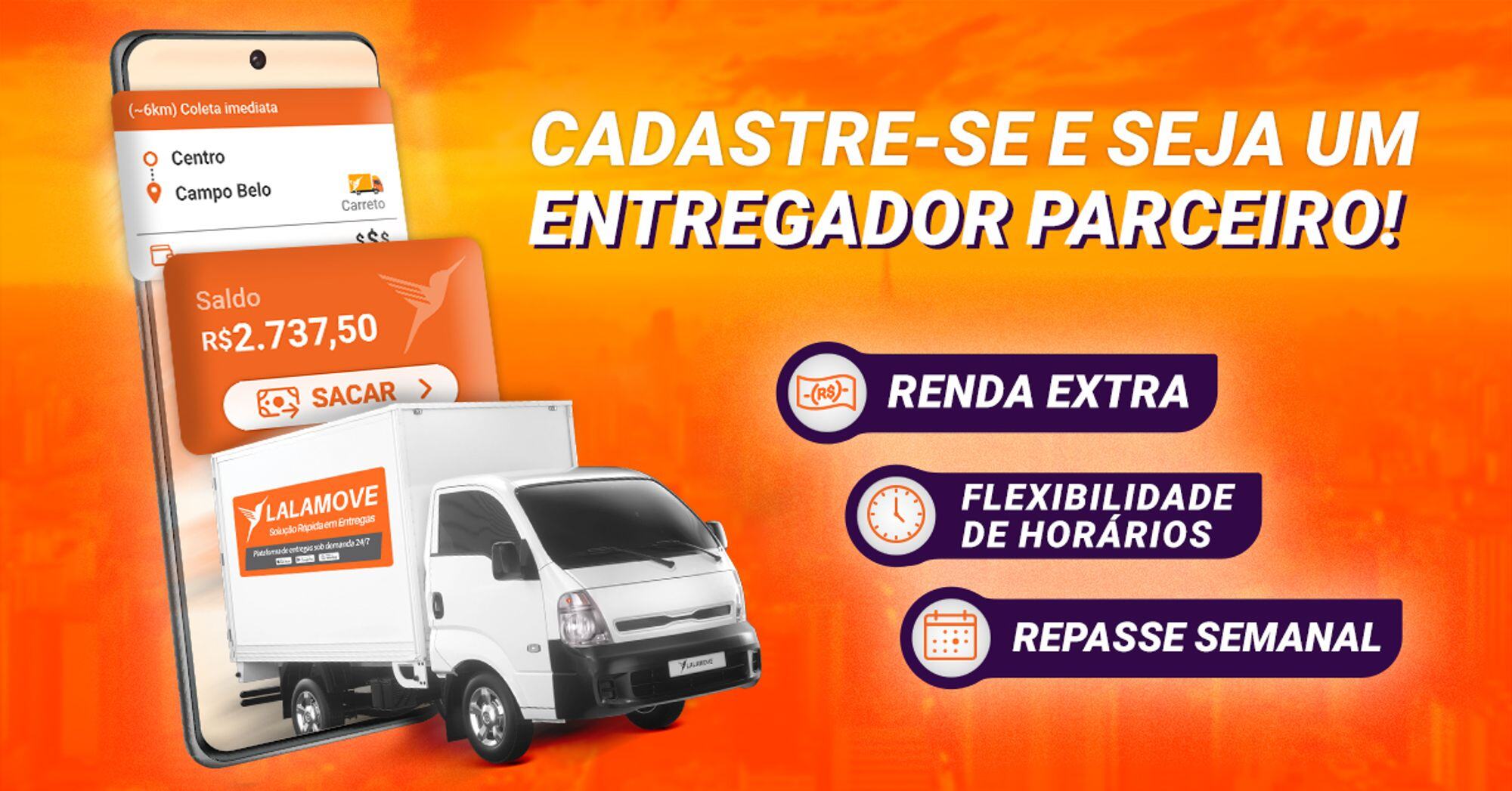 5 Motivos para se Cadastrar como Motorista Parceiro da Lalamove